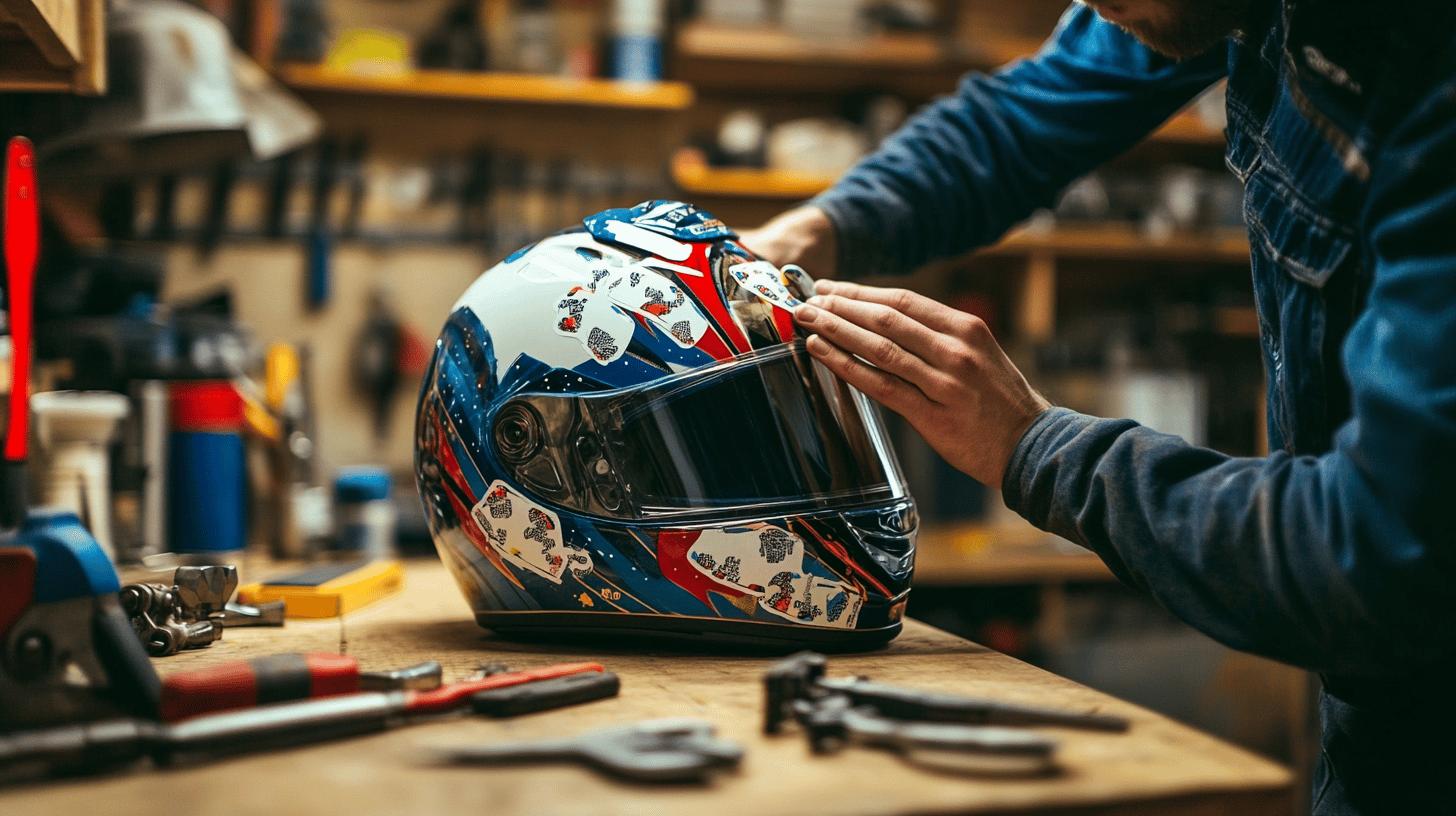 How to Put Stickers on a Motorcycle Helmet? - ProtectiveGearz